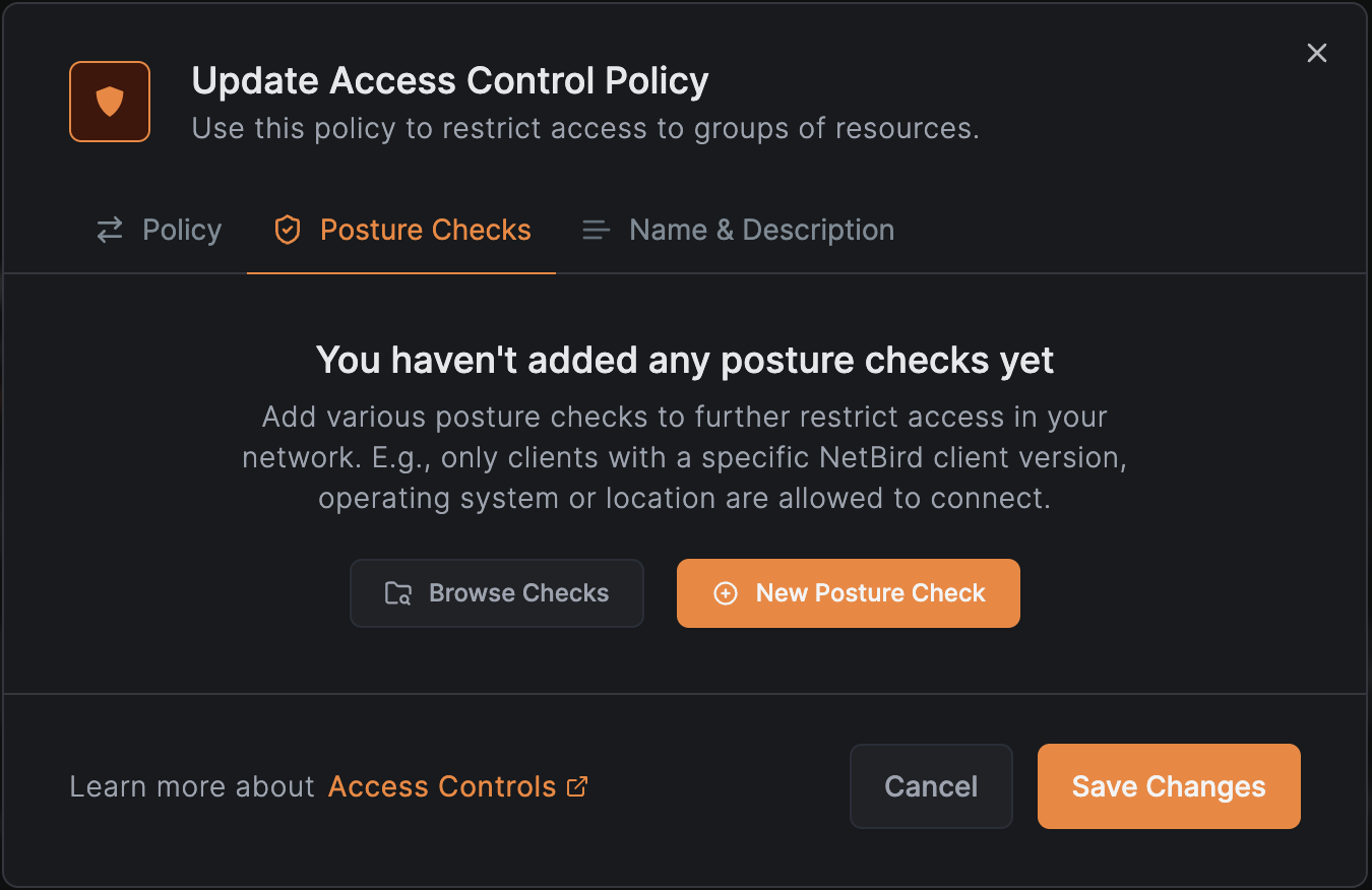 Limit Network Access Based on Running Applications