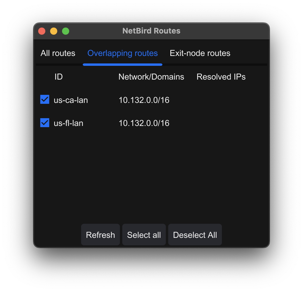NetBird Network Routes and Exit Nodes