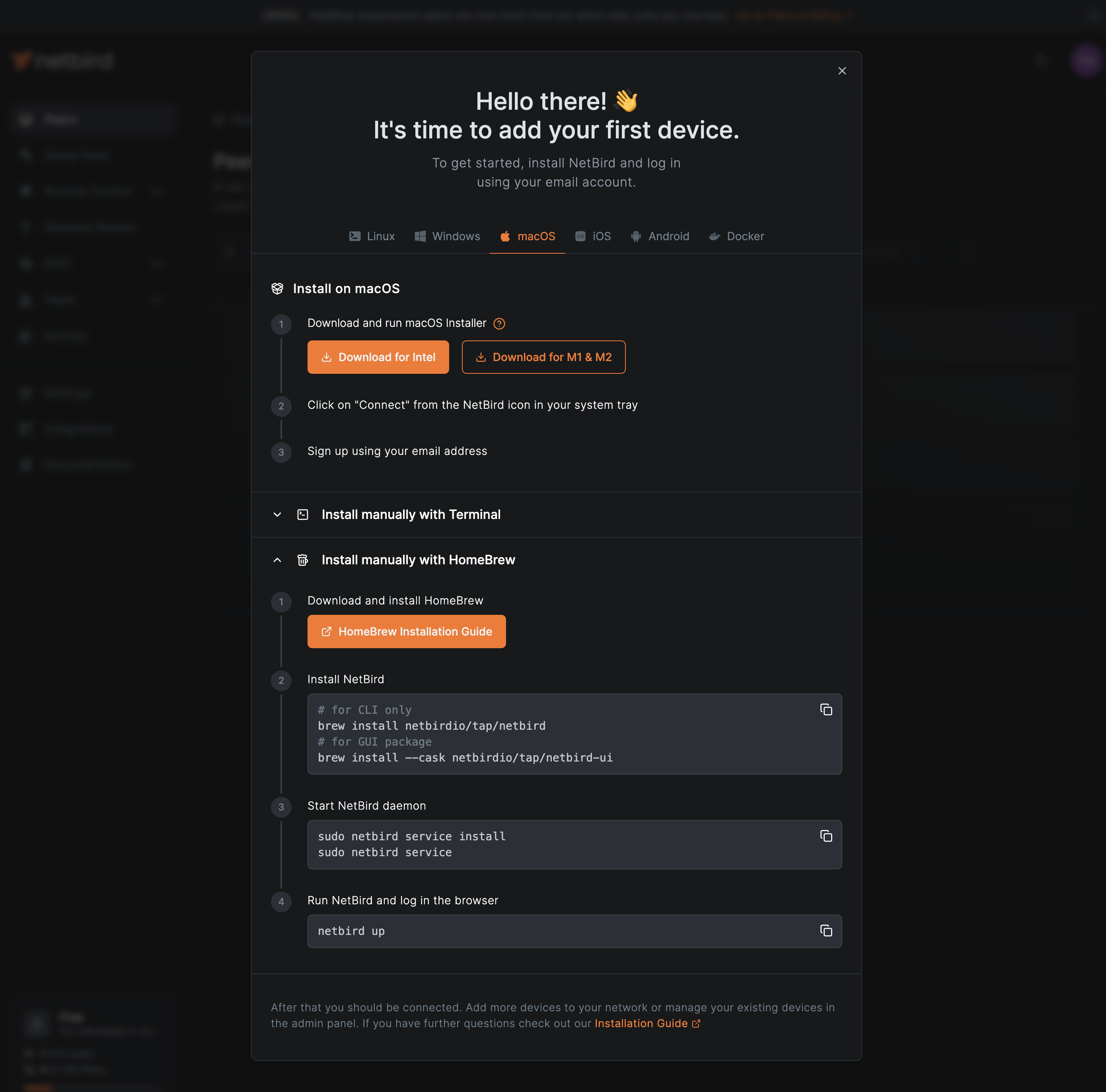 Using NetBird for Kubernetes Access